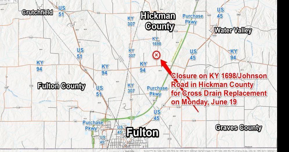 Cross Drain Replacement on KY 1698/Johnson Road in Hickman County ...