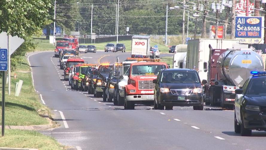 Tow truck funeral procession given for local driver | News | WPSD Local 6