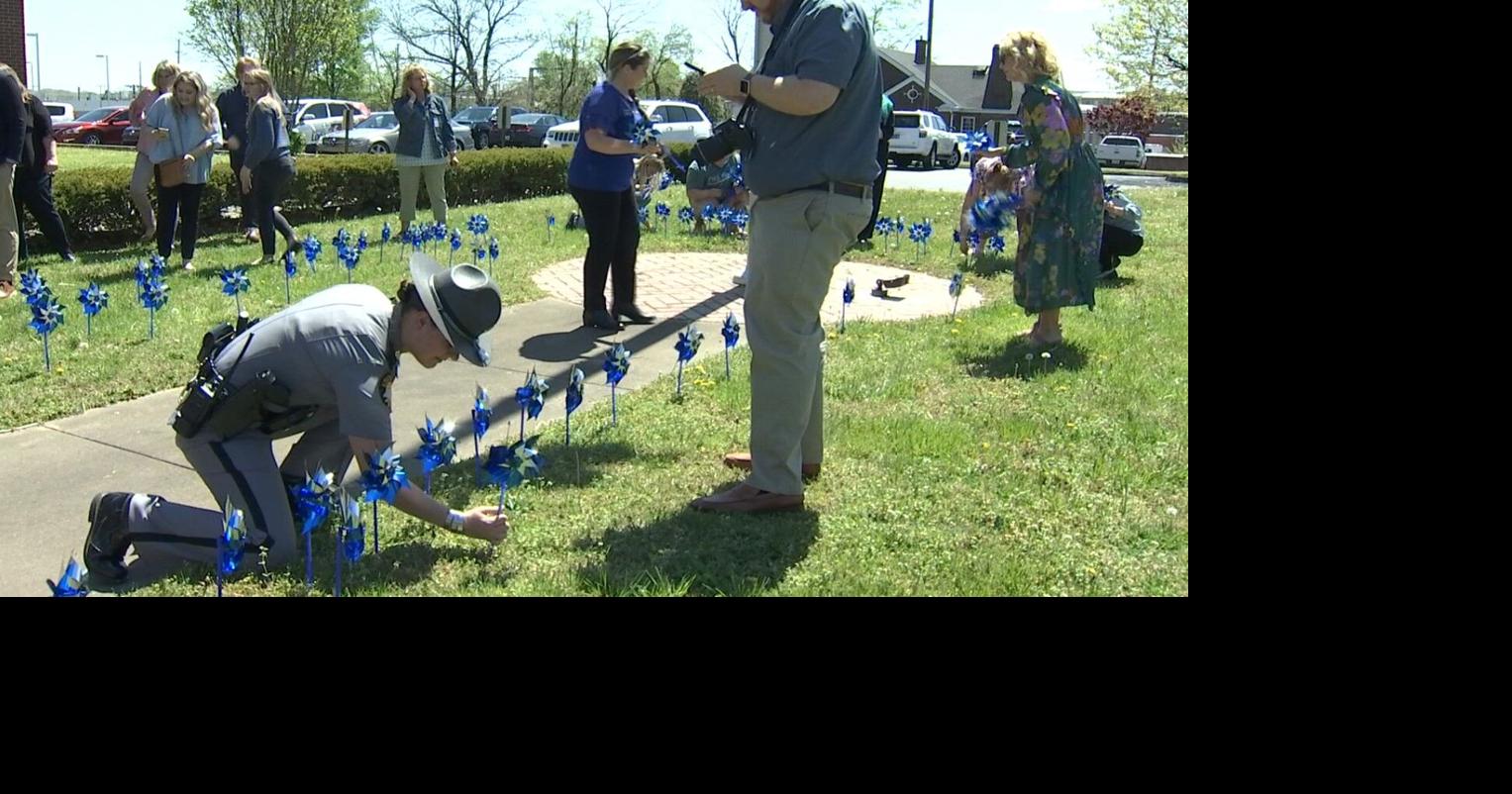Pinwheels planted at local courthouse for Child Abuse Prevention Month ...