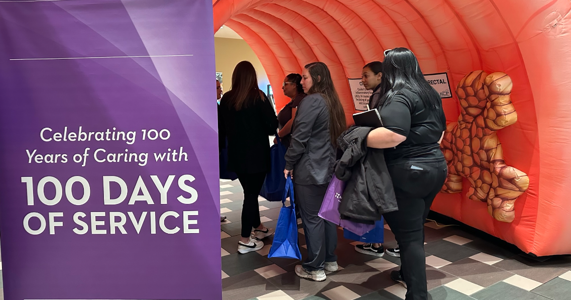 Local hospital raises Colon Cancer awareness with giant inflatable ...