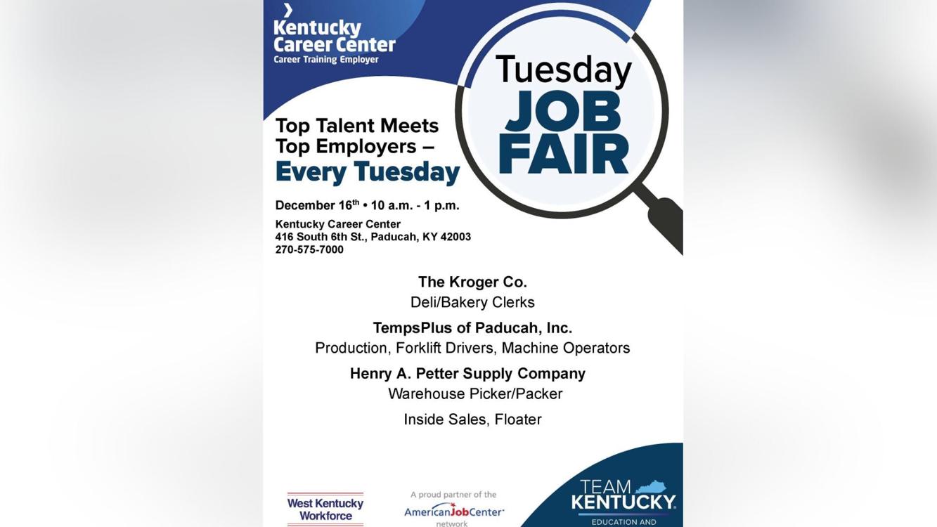 Kentucky Career Center to host job fair Dec. 16 | News | WPSD Local 6