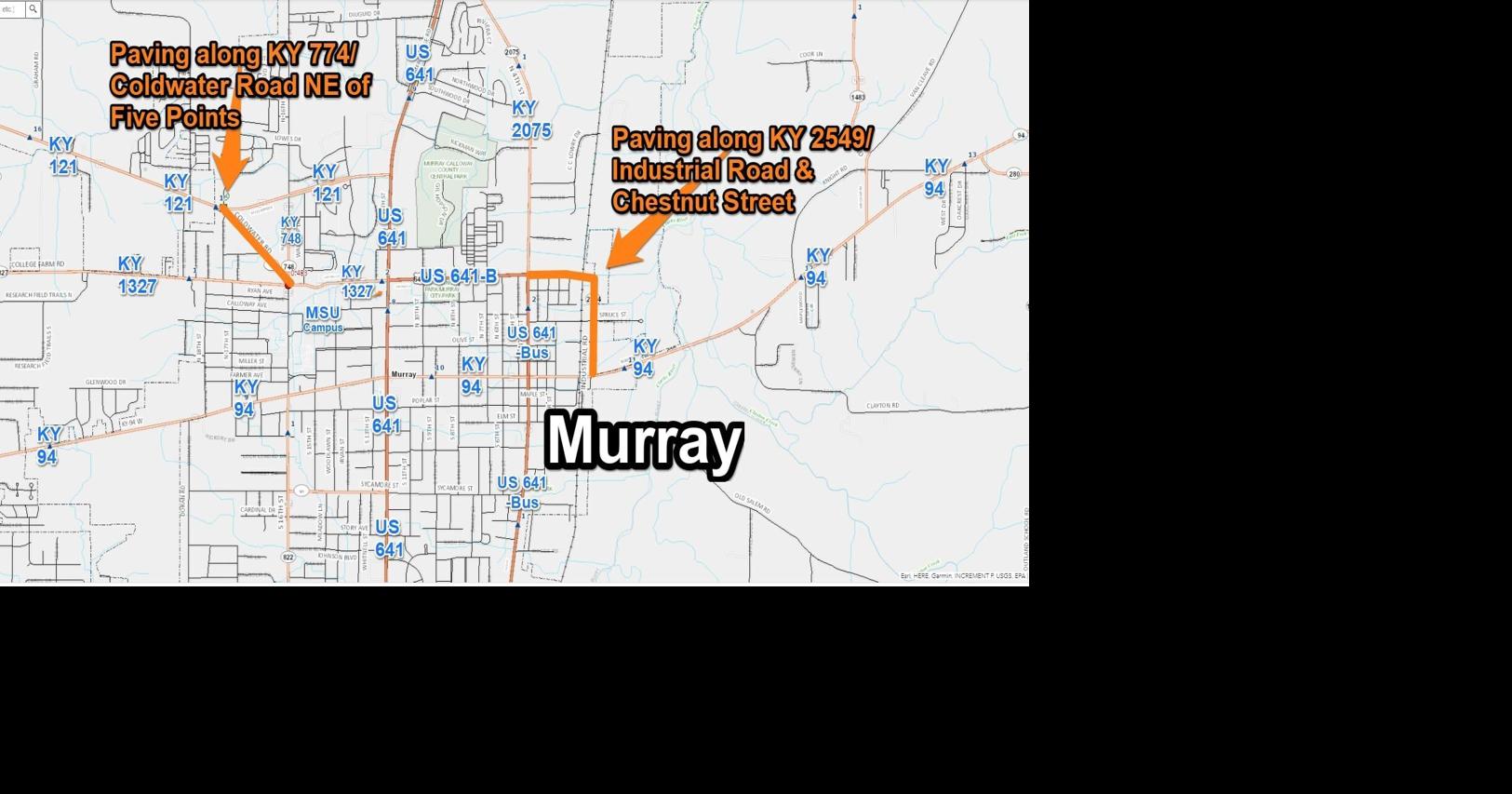 Paving projects to begin Thursday in Murray | News | WPSD Local 6