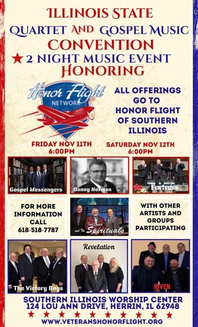 Two-night quartet and gospel music convention to benefit Honor Flight ...