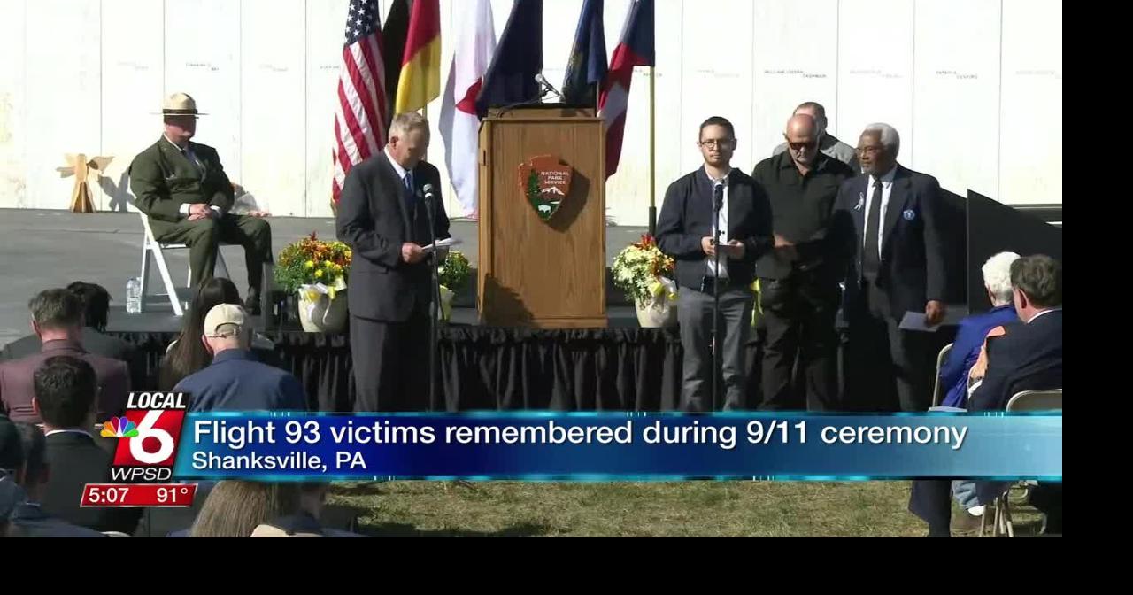 Flight 93 victims remembered during 9/11 ceremony | Ott | WPSD Local 6