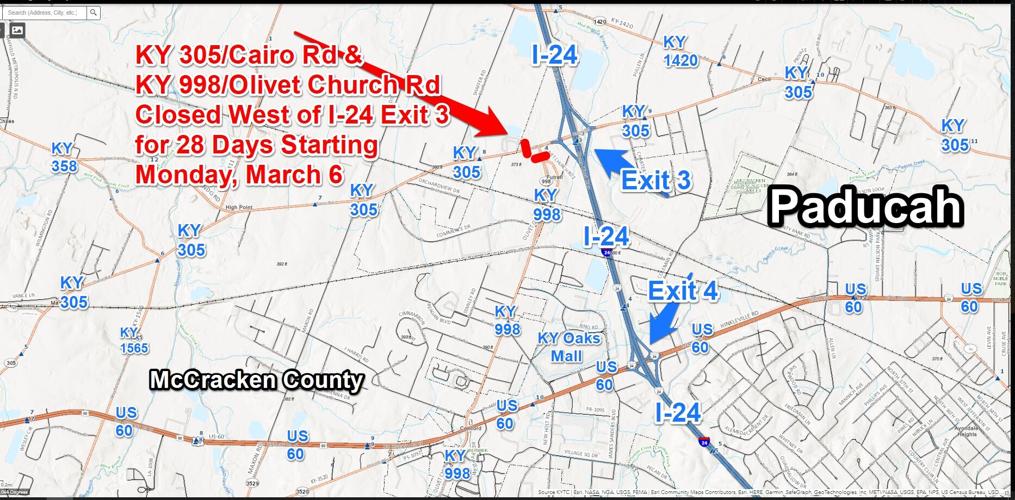 KYTC announces extended closures, asphalt replacement impacting Cairo ...
