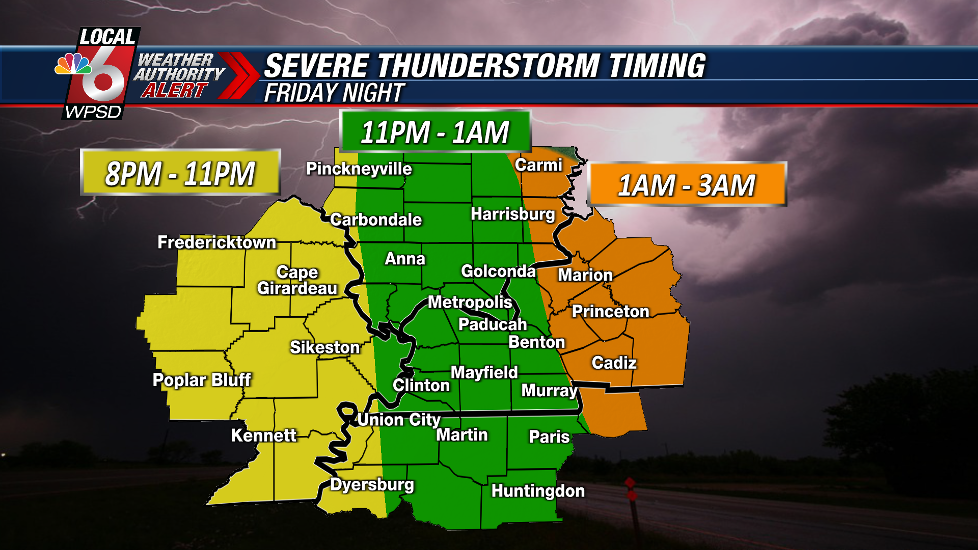 Weather Authority Alert for possible severe storms Friday night | News ...