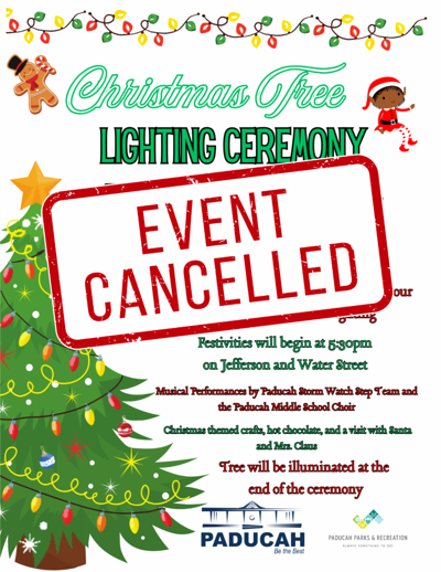 Paducah Downtown Christmas Tree Lighting Ceremony cancelled due to ...