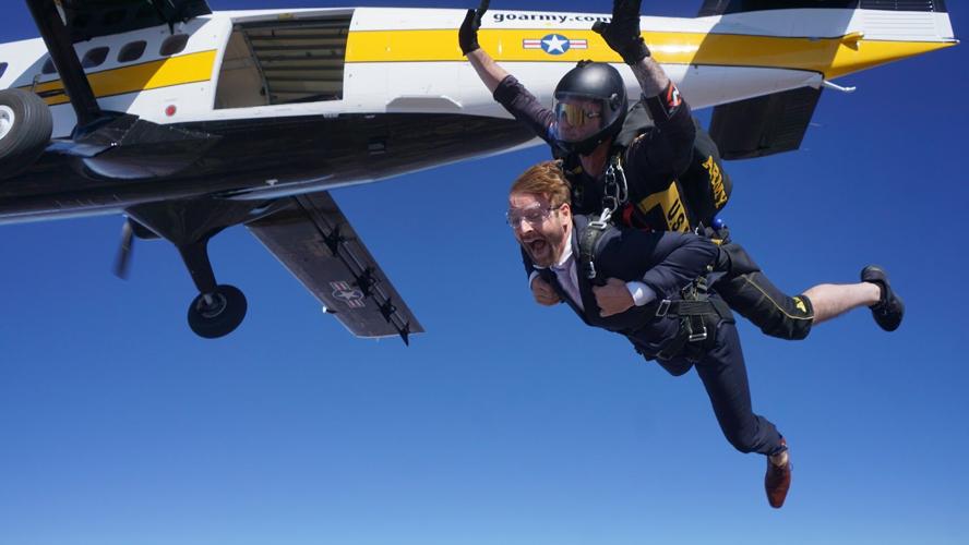 Southern Illinois educators skydive with Army parachute team | News ...