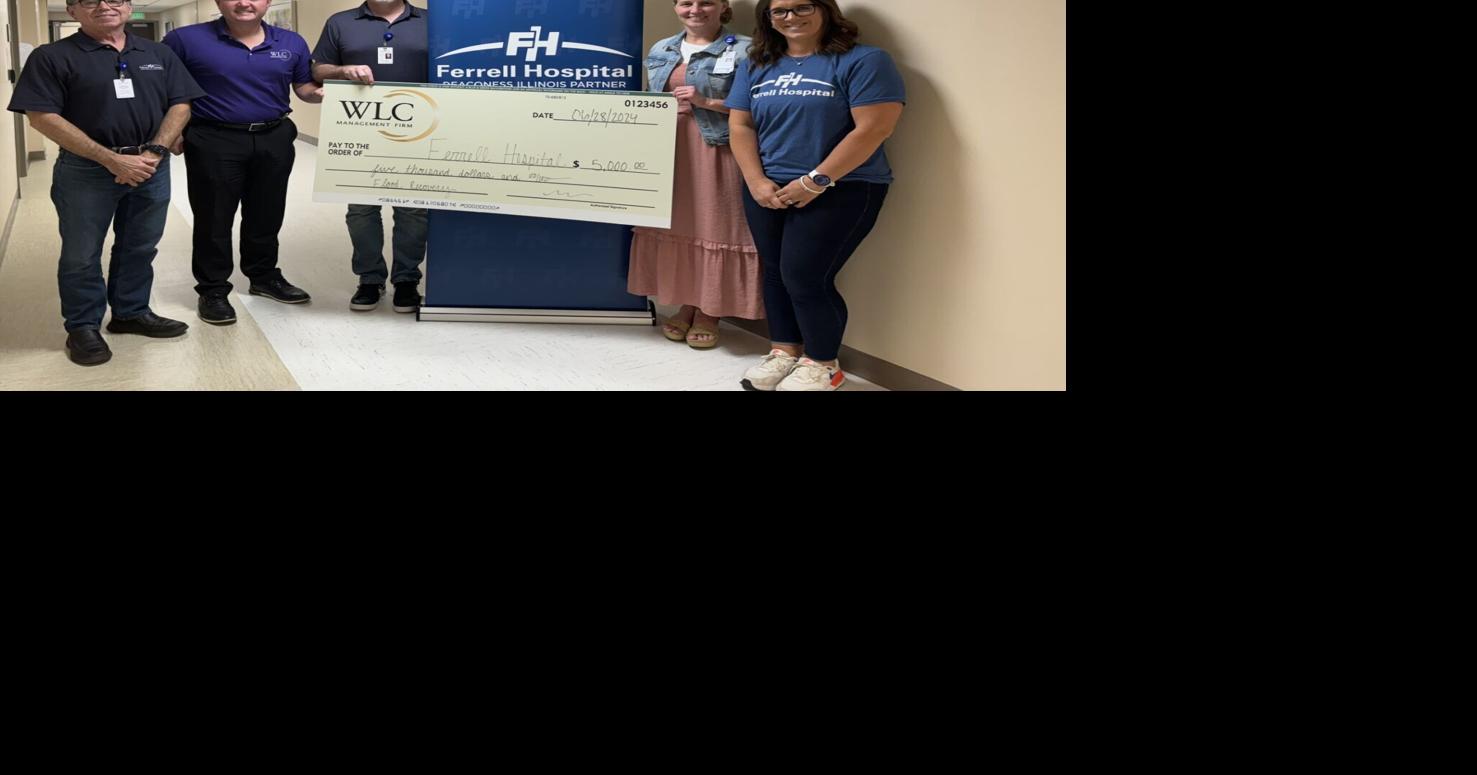 Ferrell Hospital receives $5,000 donation for flood recovery efforts ...