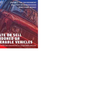 Beautify your neighborhood: Get rid of your abandoned or inoperable ...