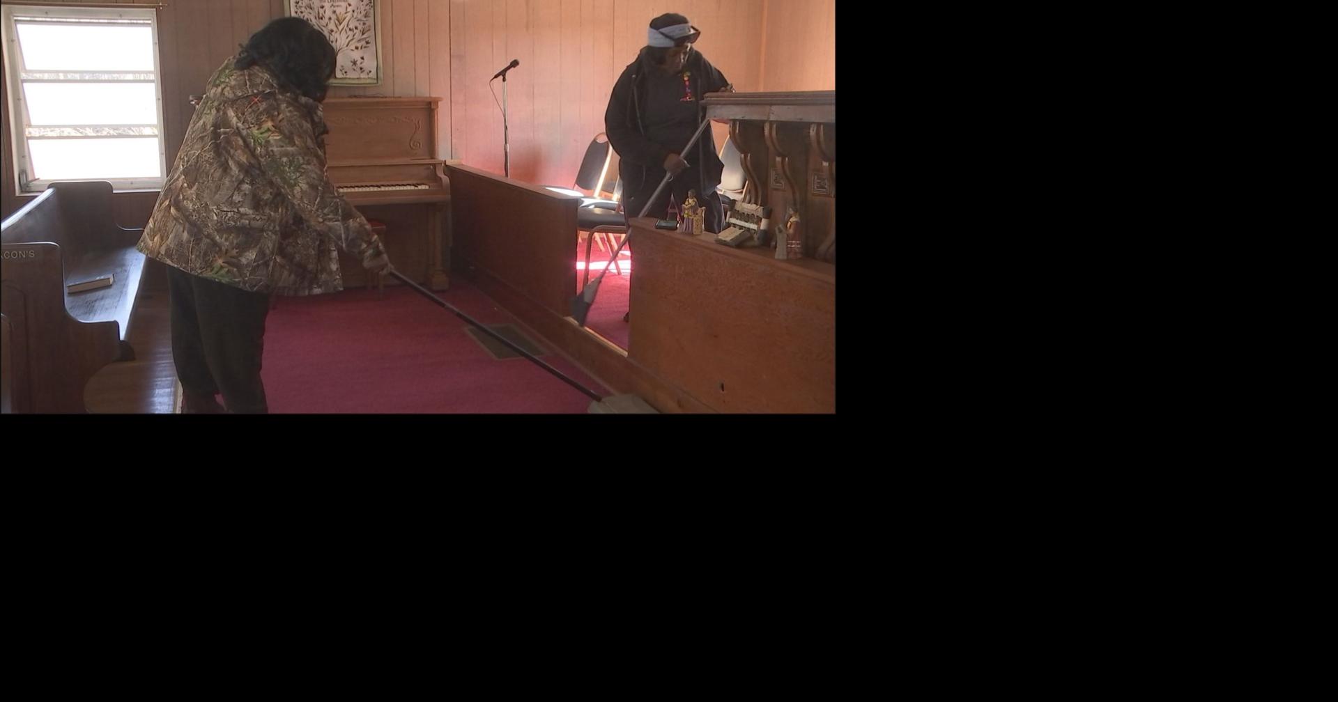 Locust Grove Baptist Church is back and under renovation, thanks to community support ...