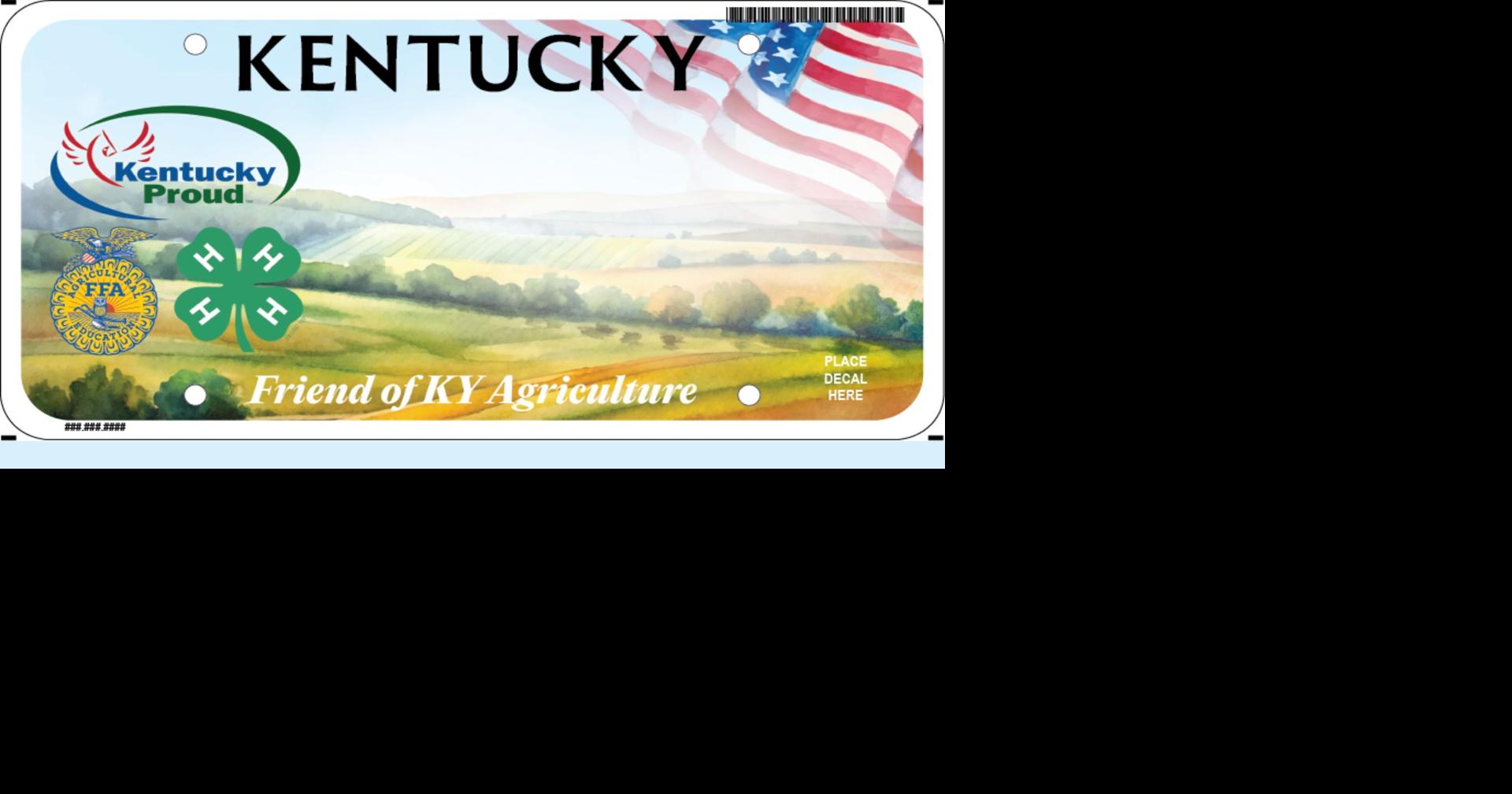 New ‘Friends of Agriculture’ license plate now available in Kentucky ...