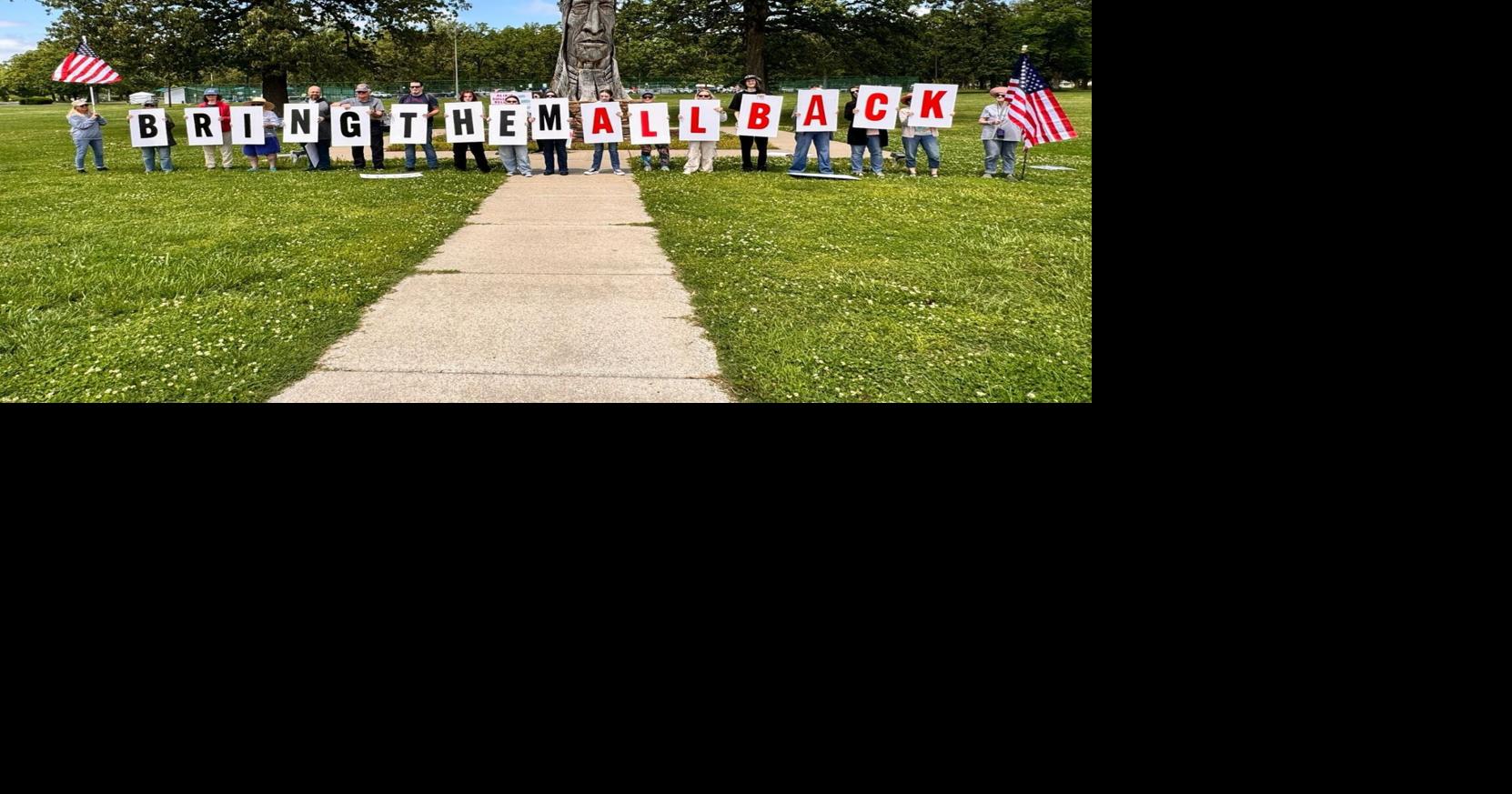 Protestors partake in an "Alphabet Resistance activity" | News | WPSD ...