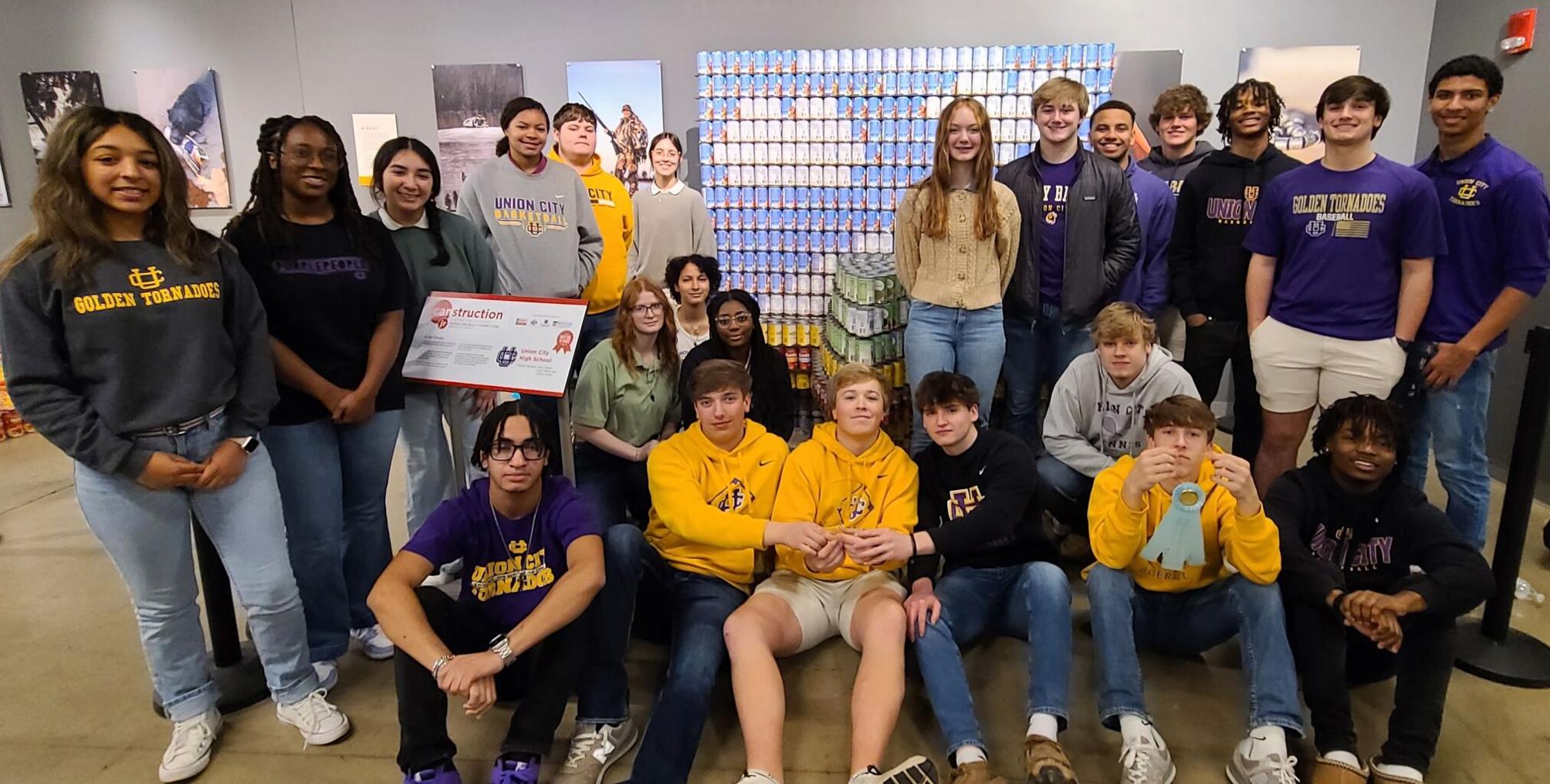 Union City students piece together winning effort in Canstruction Jr ...