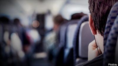 man fell into plane engine