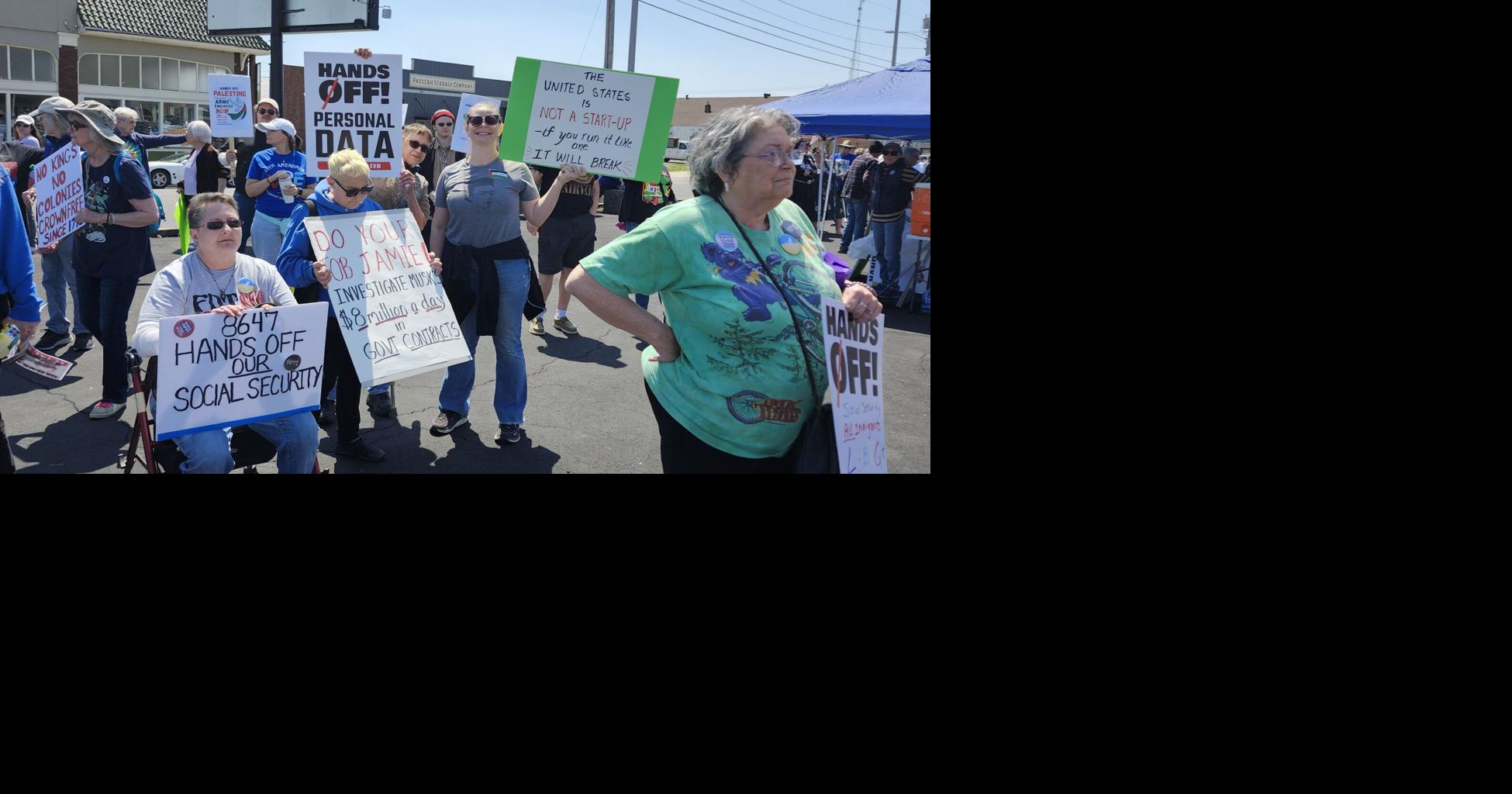 Western Kentucky rallies for democracy after storms delay national day ...