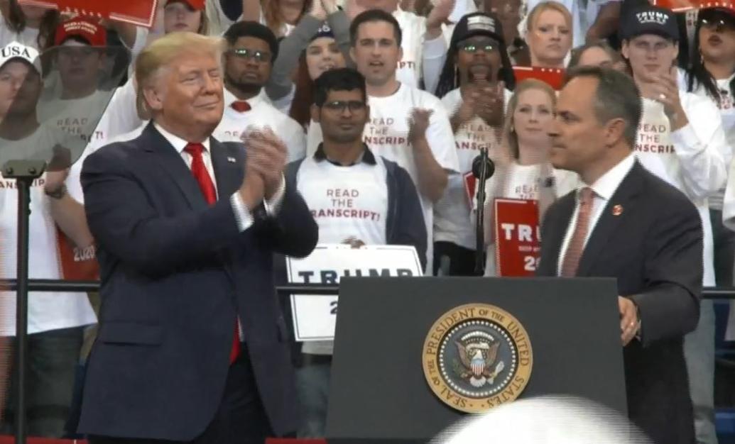 President Trump boosts Kentucky Gov. Matt Bevin during Lexington rally ...
