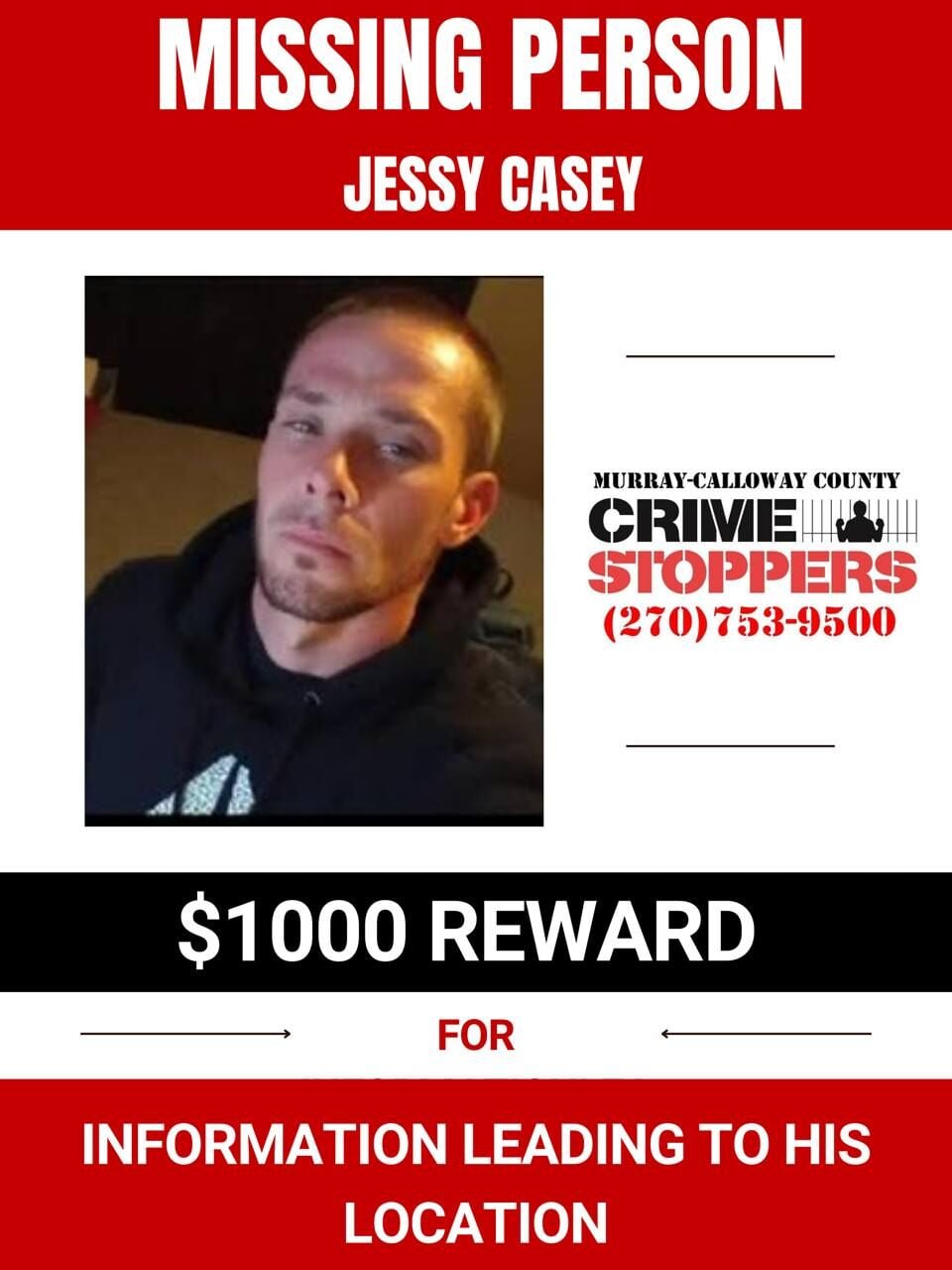 Calloway County Sheriff's Office announces $1,000 reward for ...
