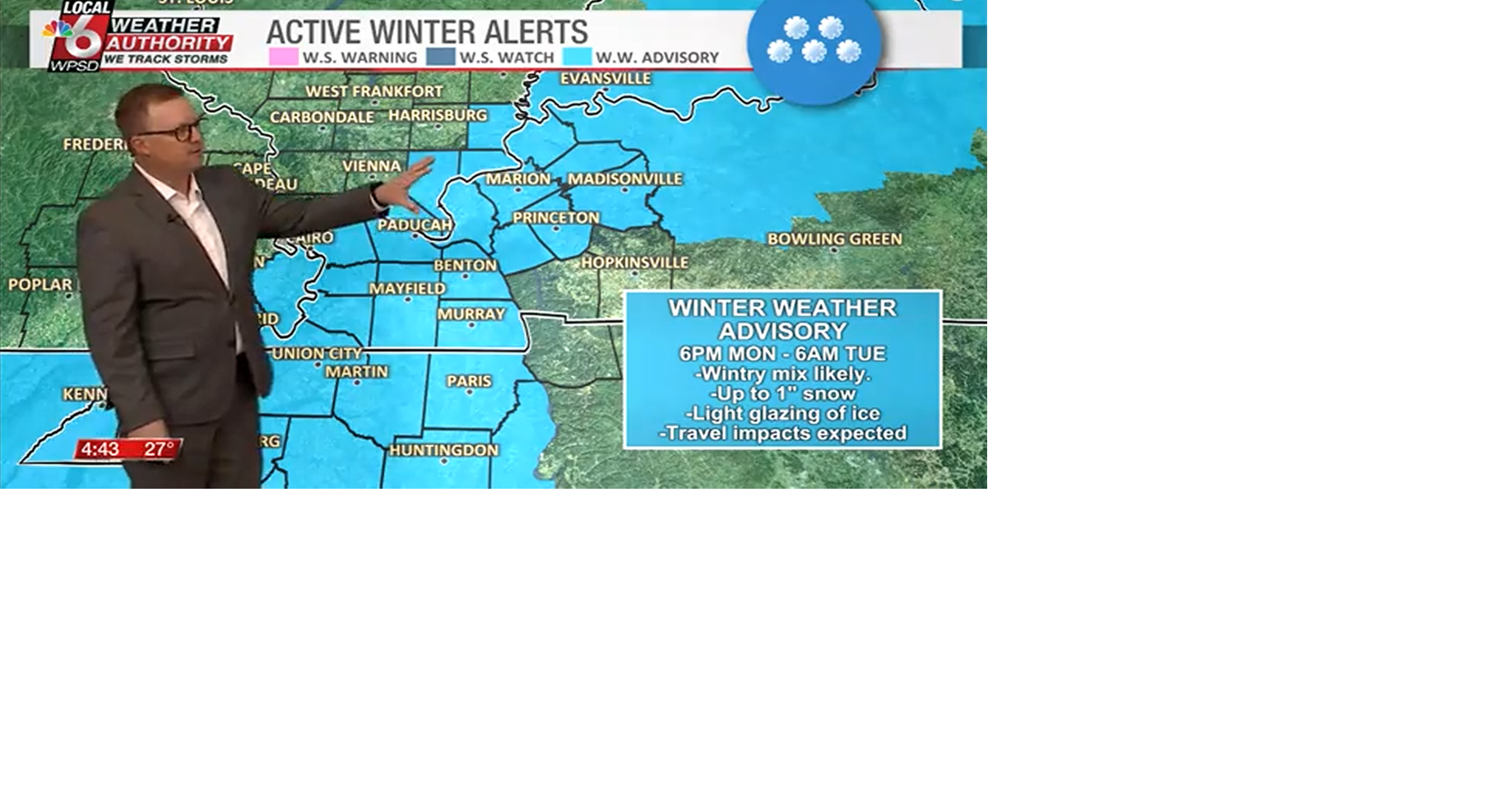 Wake up weather 12.1.25 | Newsletter Stories | WPSD Local 6
