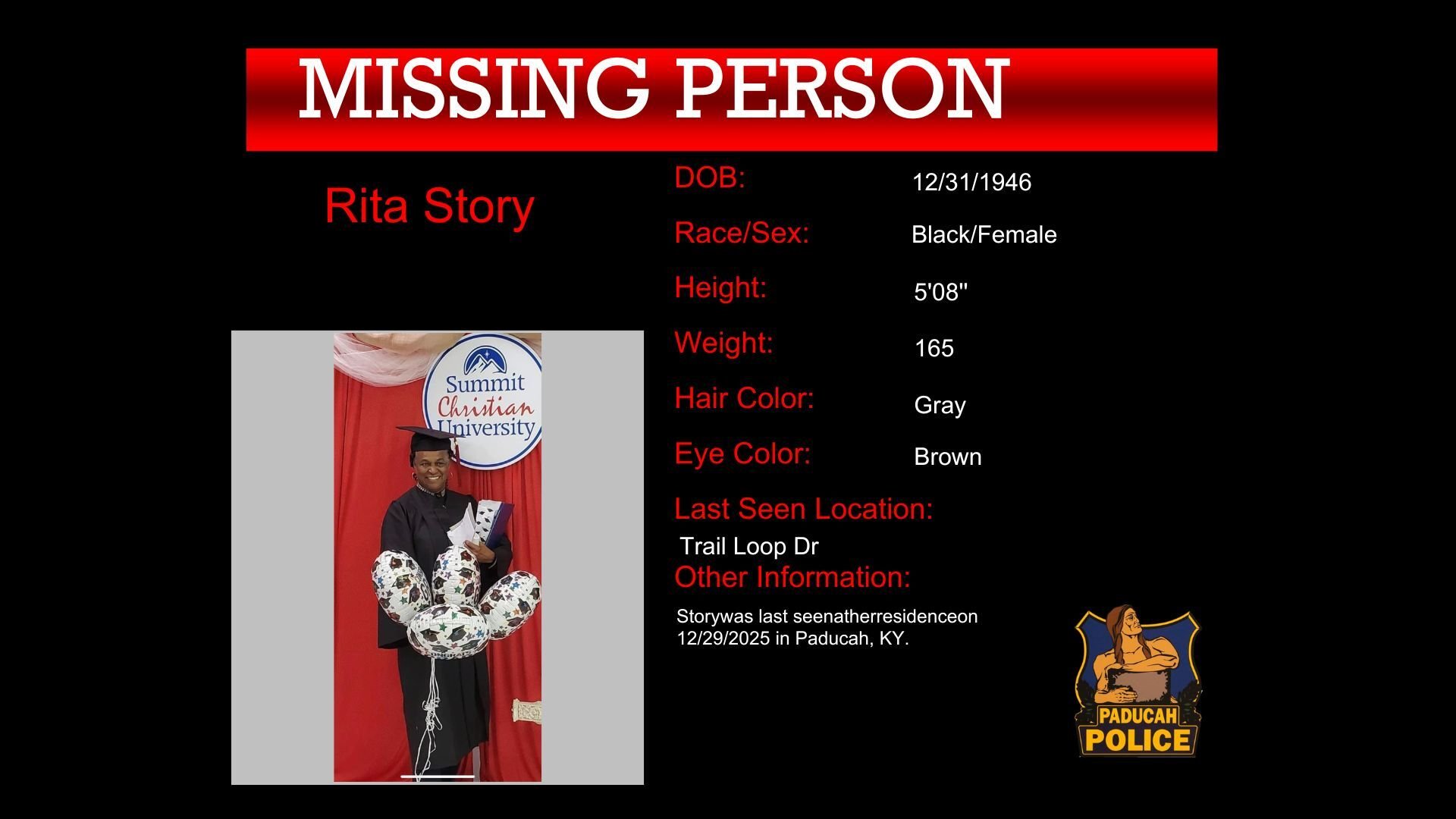 Paducah PD: Rita Story found in good health | News | WPSD Local 6