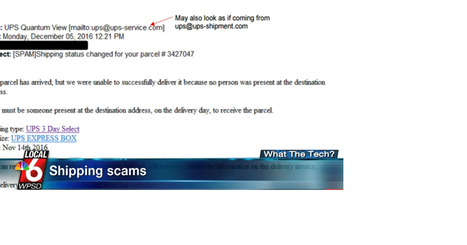 What the Tech: Avoiding holiday shipping scams | News | WPSD Local 6