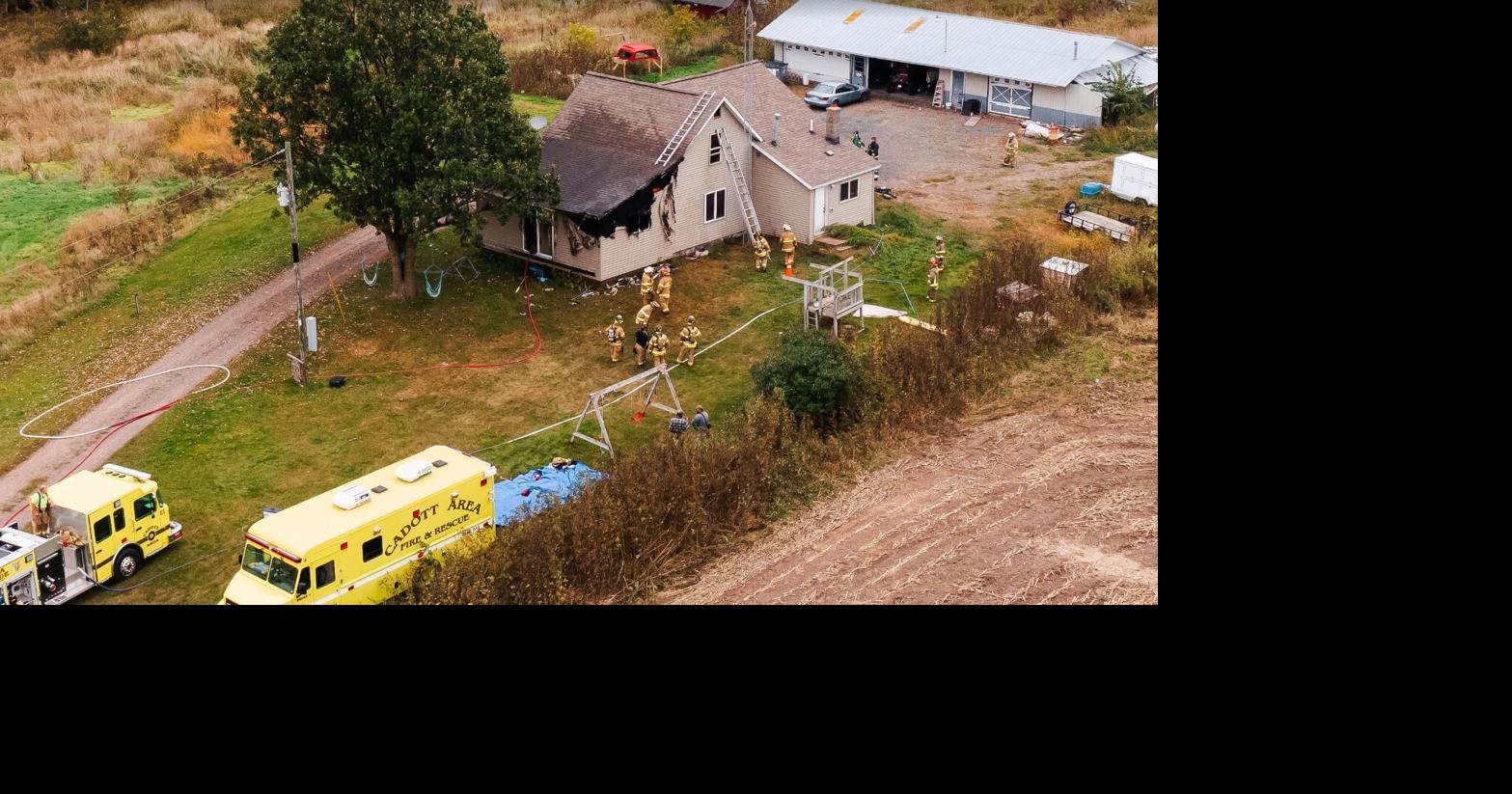 Crews put out house fire near Cadott, several pets lost | News | wqow.com