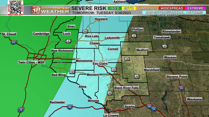 Rain chances finally return to Western Wisconsin along with warmer ...