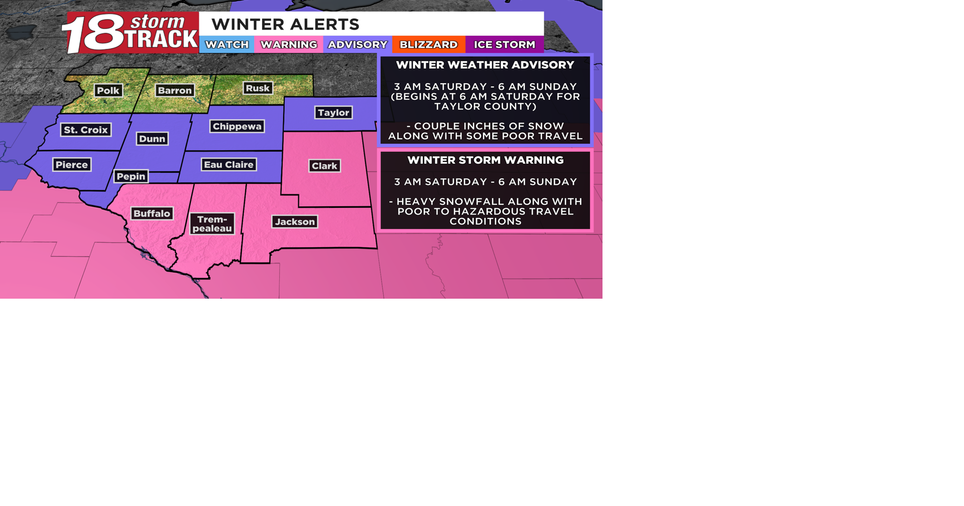 Accumulating snow still on track to impact western Wisconsin over the ...