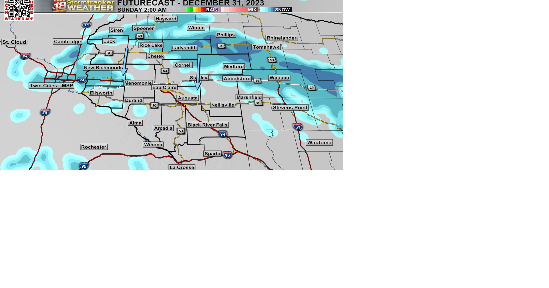 Snow chances return to Chippewa Valley Saturday night despite continued ...