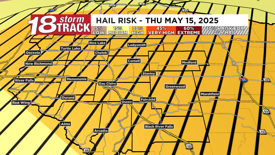 Still tracking the chance for strong to severe thunderstorms Thursday ...