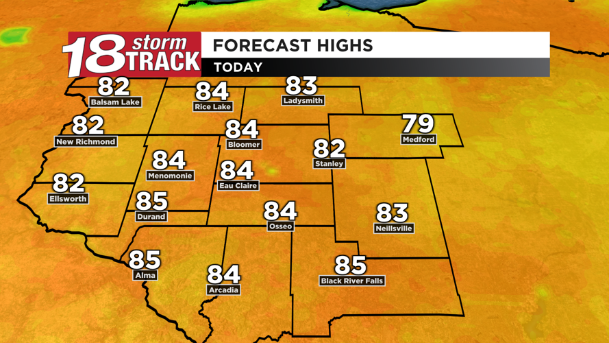 Pleasant and comfy conditions expected through Wednesday before rain ...
