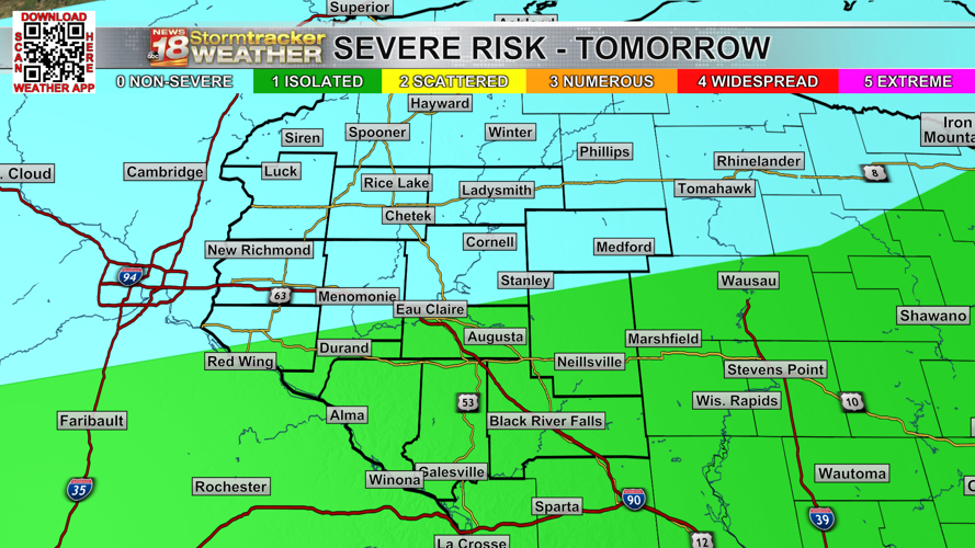 A quiet Monday ahead; conditional threat for thunderstorms, severe ...