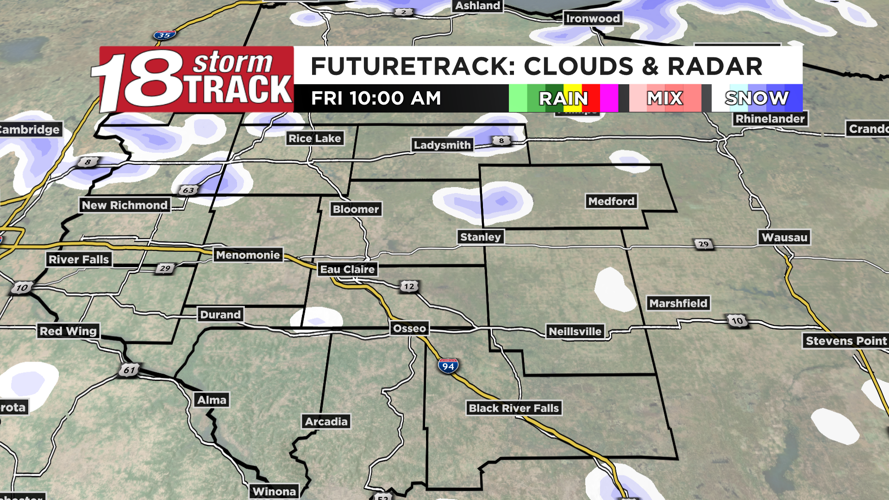Scattered bursts of snow will slowly accumulate through the weekend ...