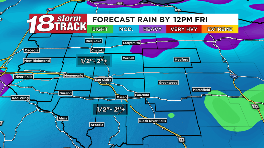 Wednesday will have the highest heat, humidity, and severe storm risks ...