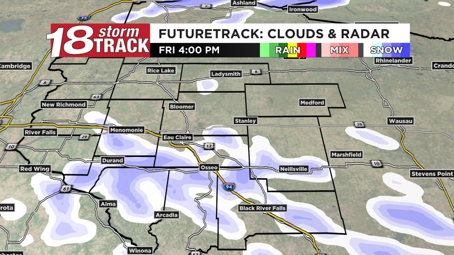 Scattered bursts of snow will slowly accumulate through the weekend ...