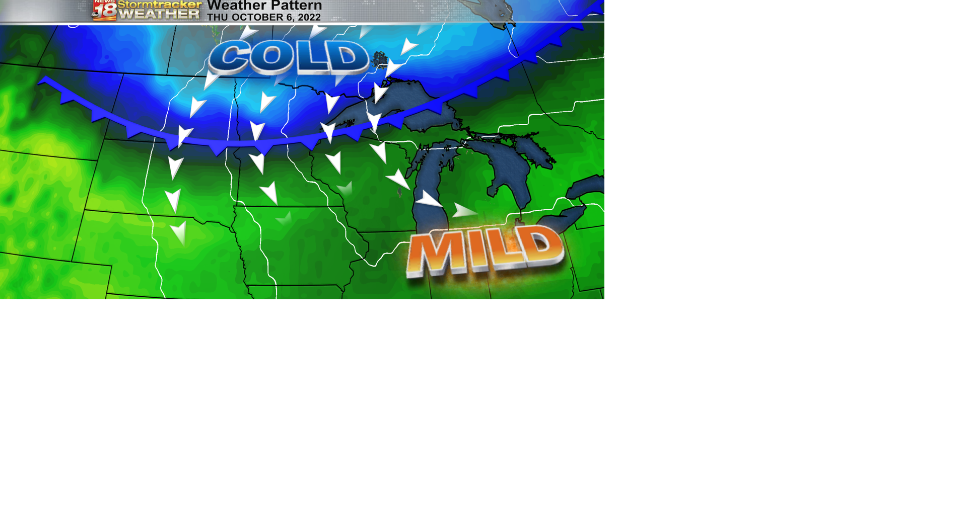 Potent October cold front brings spotty rain and gusty winds, pushes ...