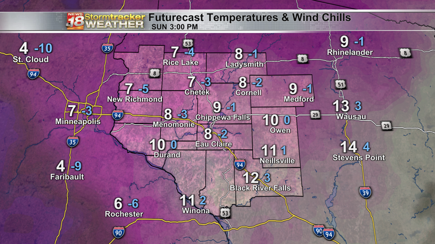 A period of chilly weather for the weekend after a quick burst of snow ...