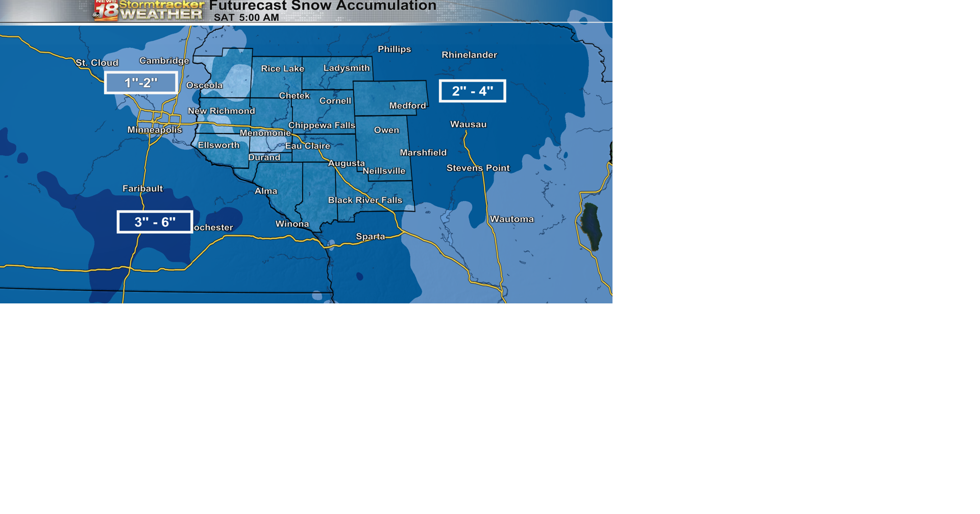 More snow to come through the weekend | Meteorology | wqow.com