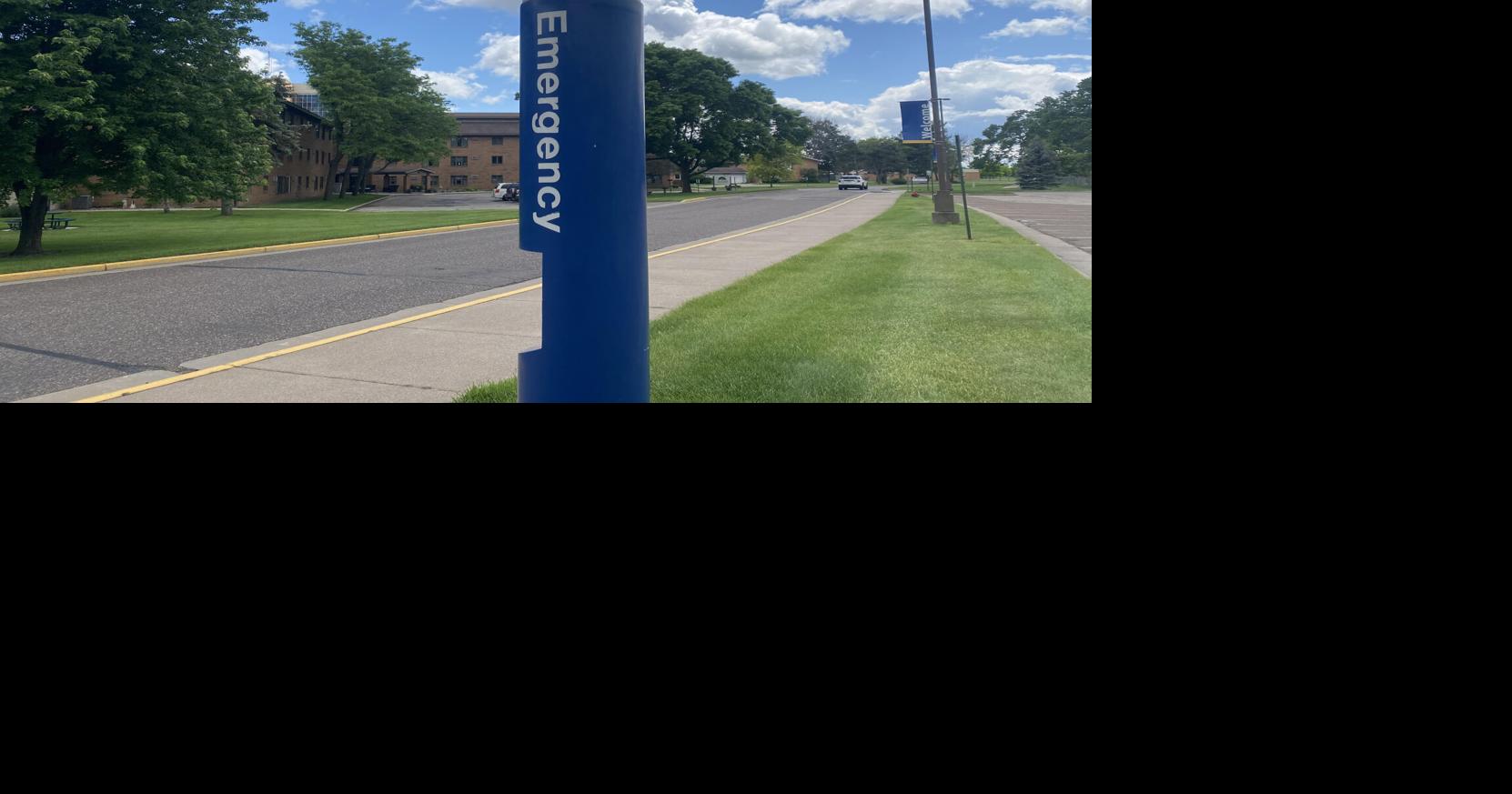 UWEC removing emergency telephone poles this summer | Eye On Eau Claire ...