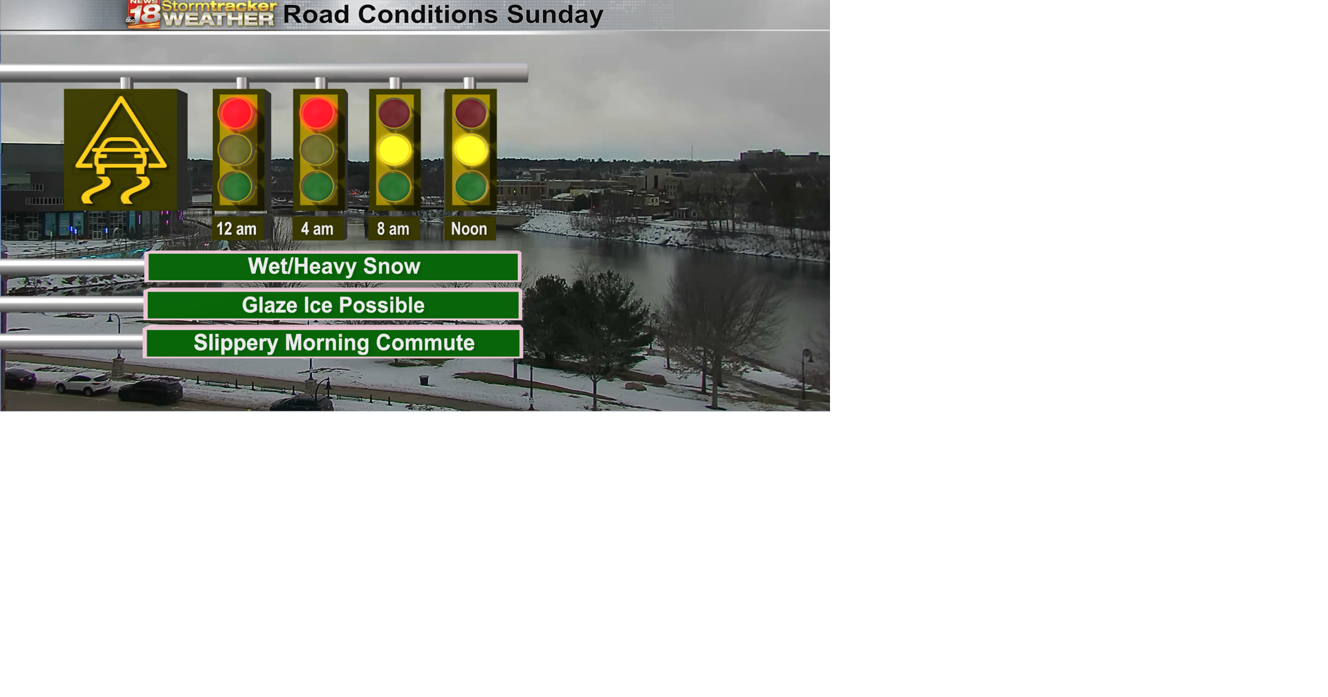 Snow showers tonight and tomorrow morning will bring a slippery early ...