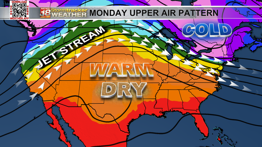Warm and breezy weather through most of the week with very little ...