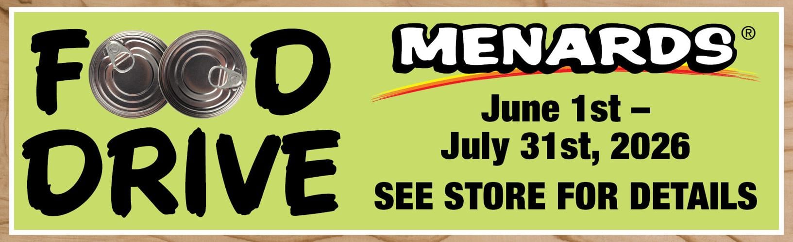 Menards to serve as drop site for local food pantries through June ...