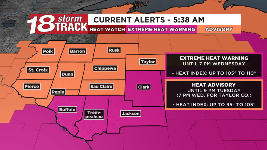 Continuing to track hot and steamy conditions along with scattered ...