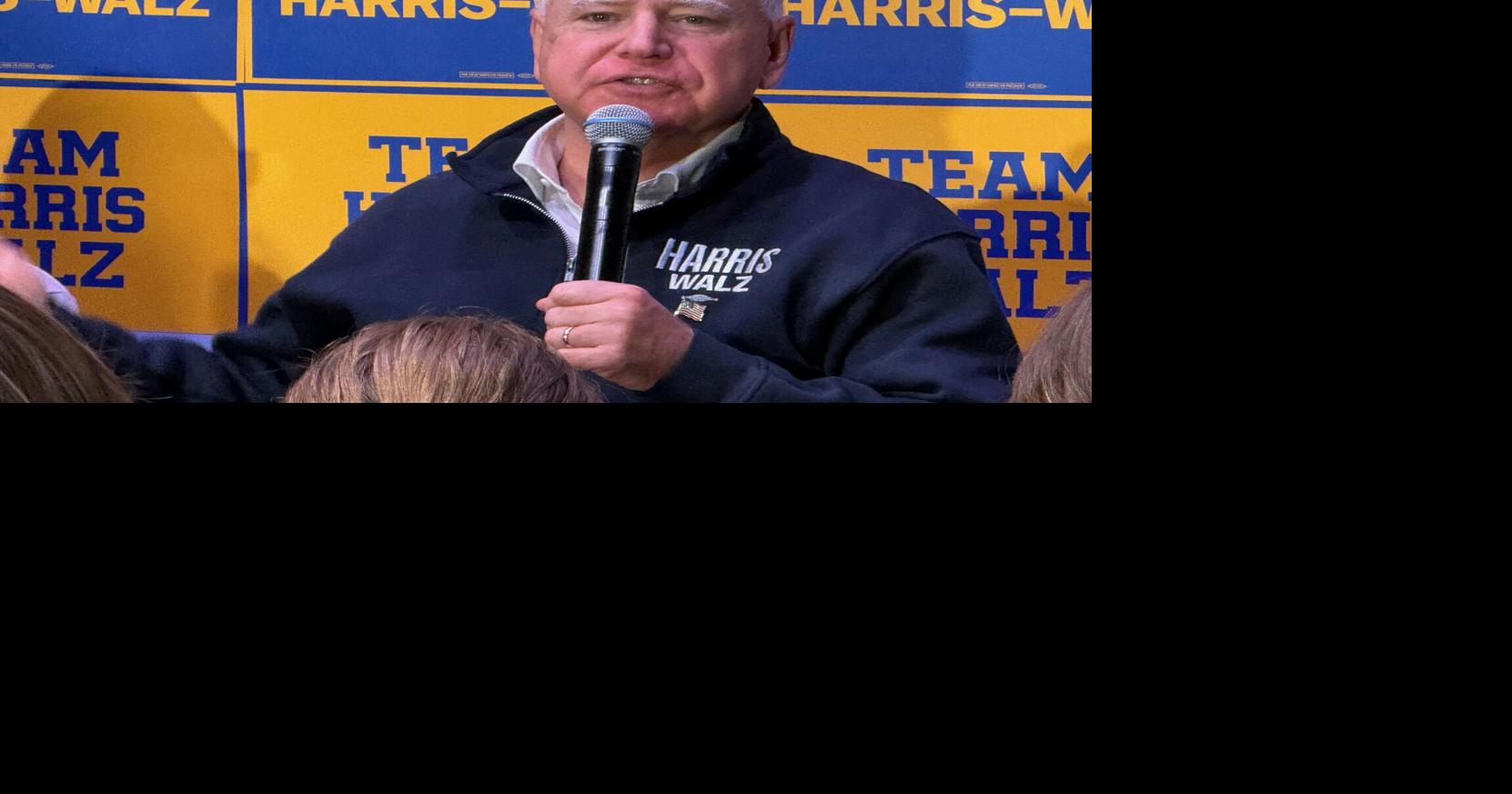 VP candidate Tim Walz campaigns in Eau Claire | Politics-national ...