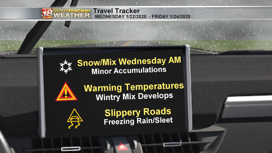 Snow, freezing rain, sleet possible starting Wednesday morning | 18 ...