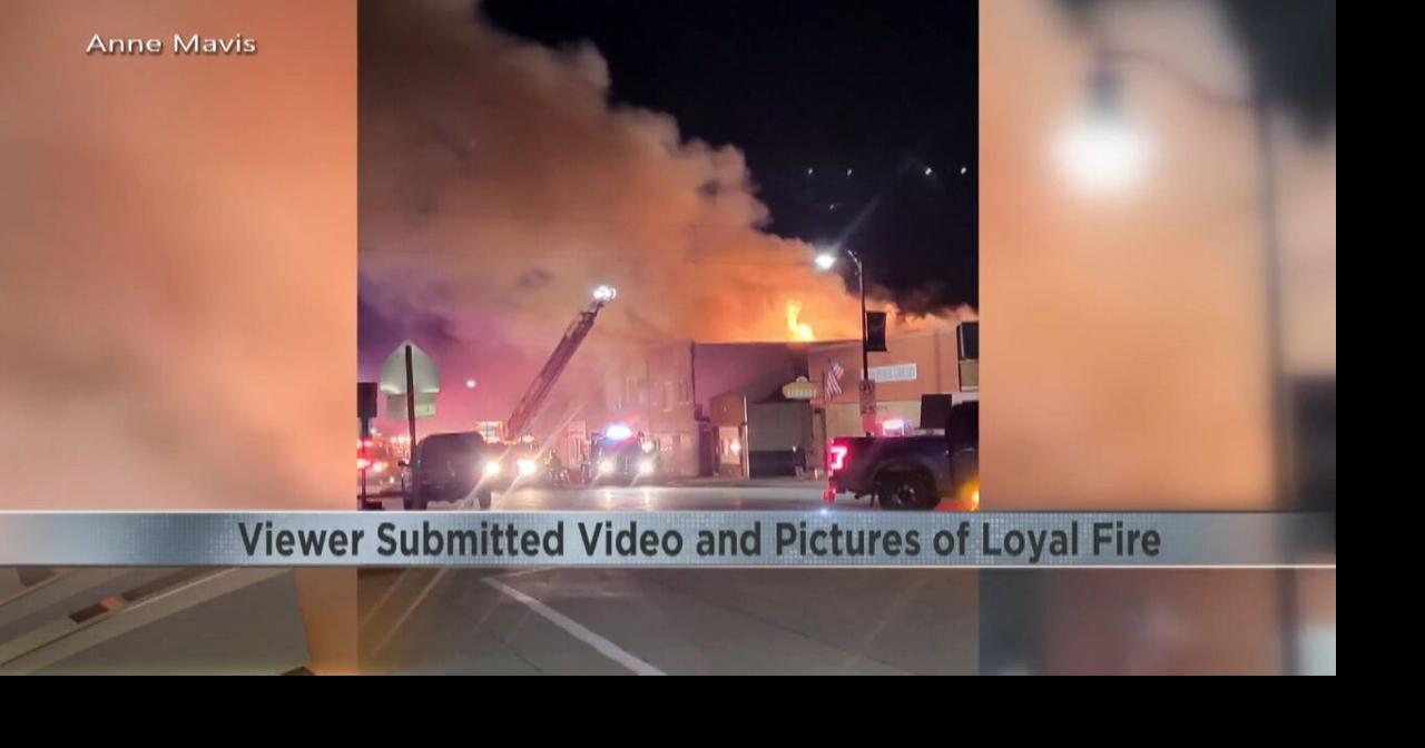 Overnight fire destroys parts of downtown Loyal | Video | wqow.com