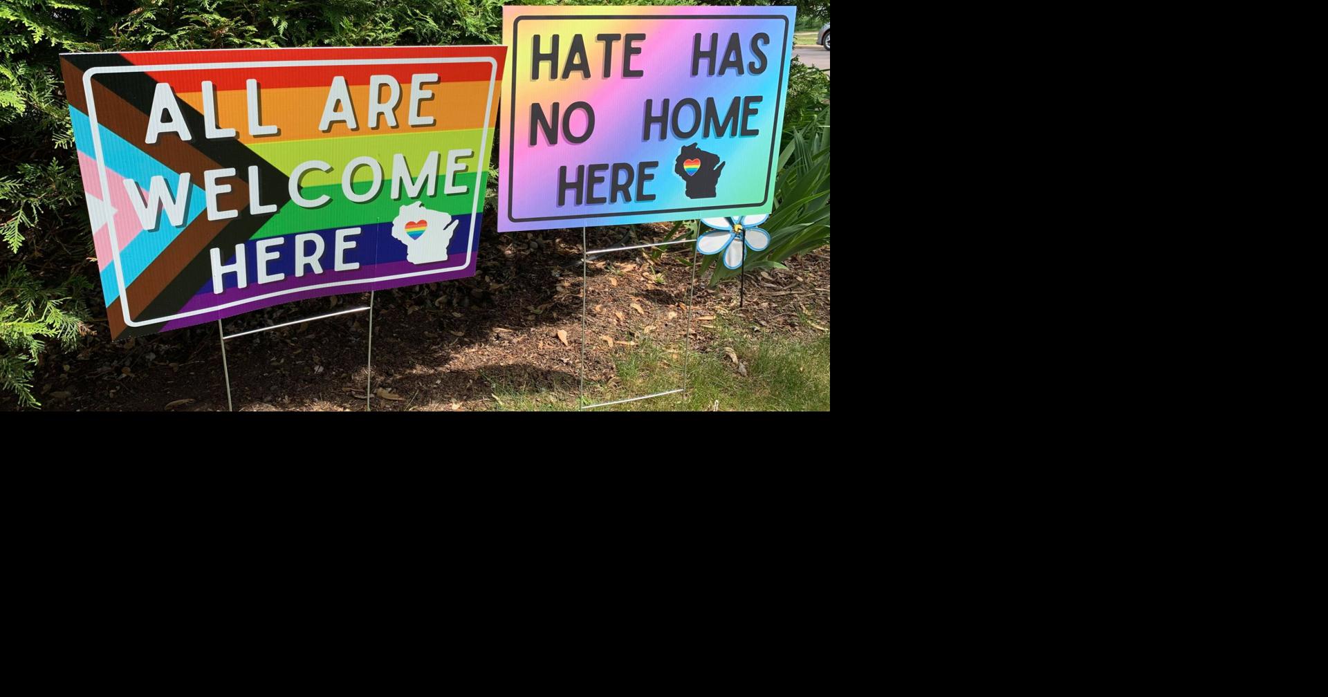 Ally gives neighbors yard signs showing LGBTQ support | News | wqow.com