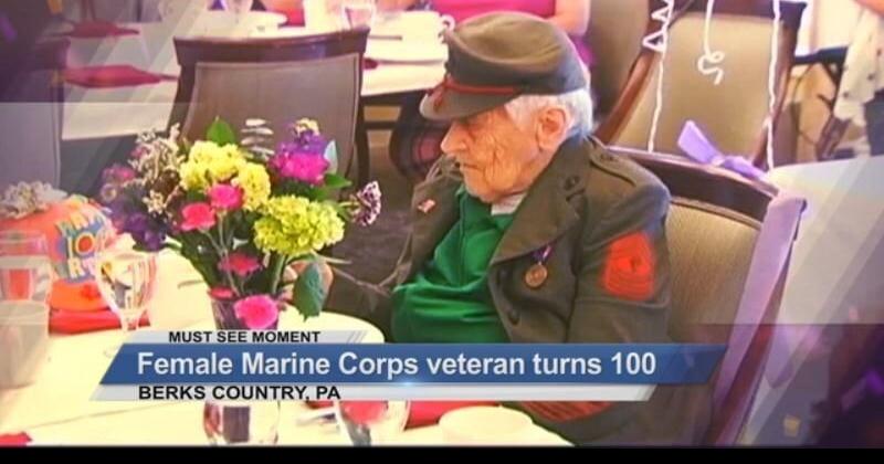 MUST SEE: Female Marine Corps veteran turns 100 | Community | wqow.com