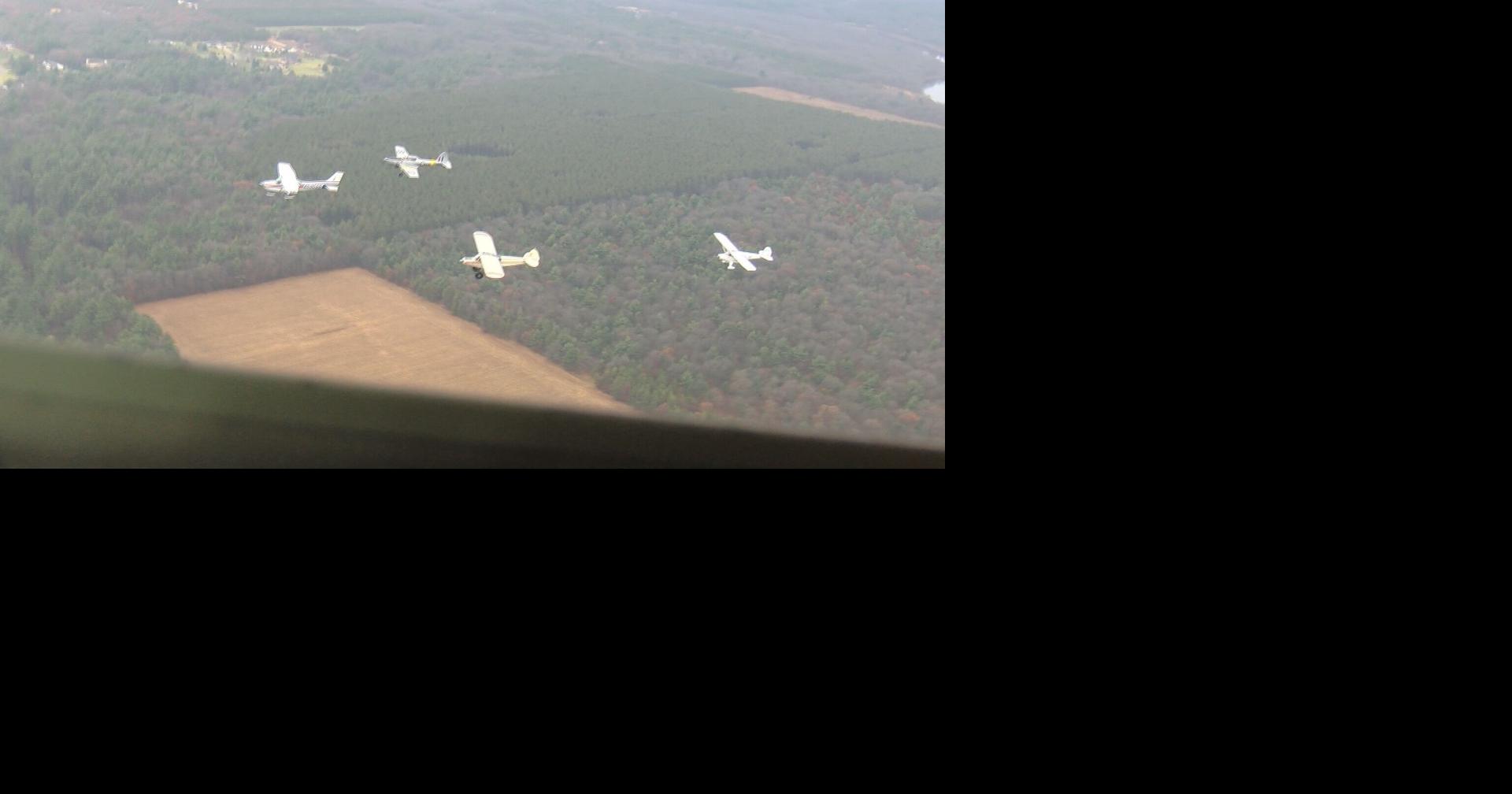 'Missing Man Flyover' honors veterans | Top Stories | wqow.com