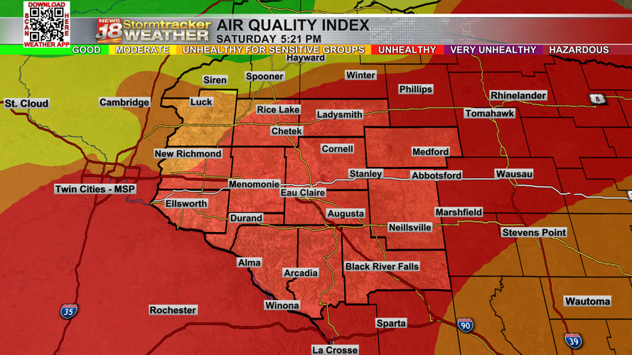 Air Quality Alerts continue before winds shift on Sunday, cooling us ...